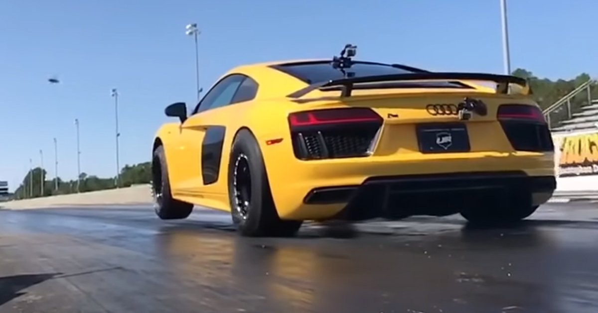 Ez a 2000 lóerős Audi R8 hamarabb éri el a 300 km/h-t, mint ahogy ...